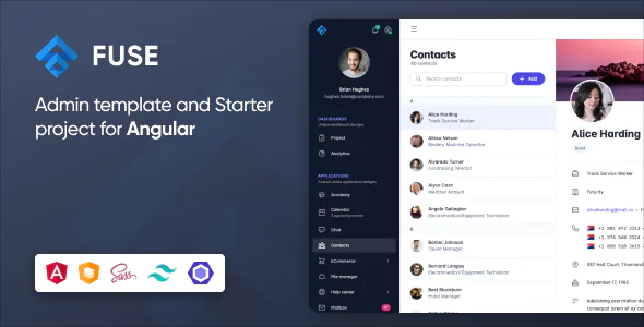 Fuse - Angular 15+ Admin Template | Admin Templates | Themes | Vofus ...